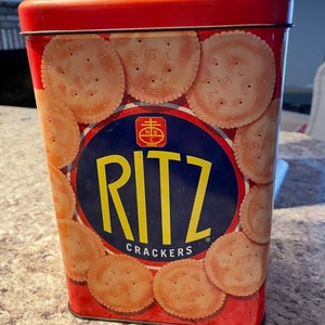 Vintage Ritz Crackers Tin 1995 - Etsy