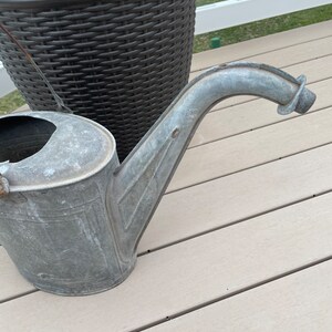 Antique Galvanized Radiator Fluid Can ~ Watering Can With Curved Long ...