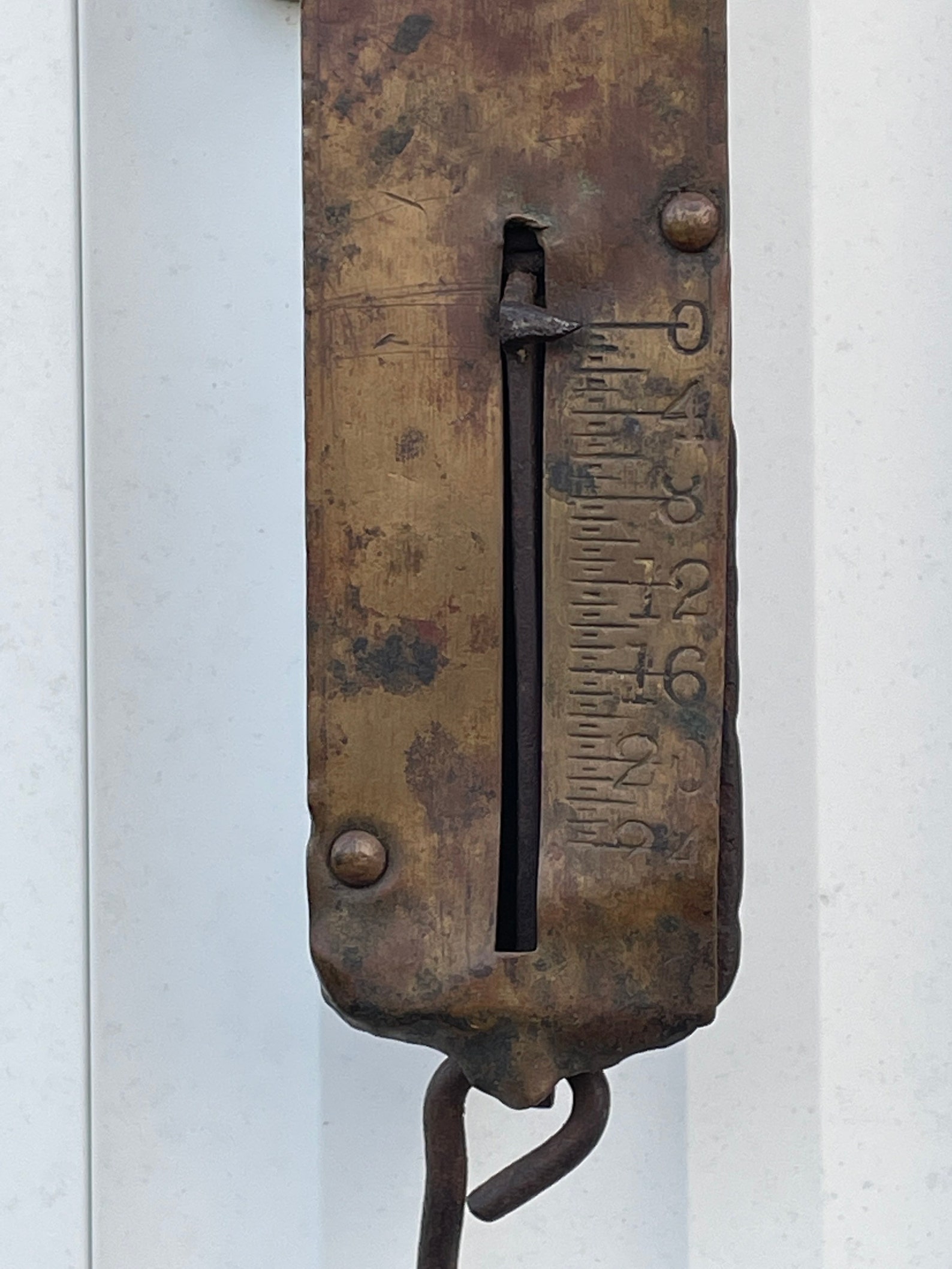 Antique Brass Spring Scale ~ Warranted Balance 24 Pound - Etsy