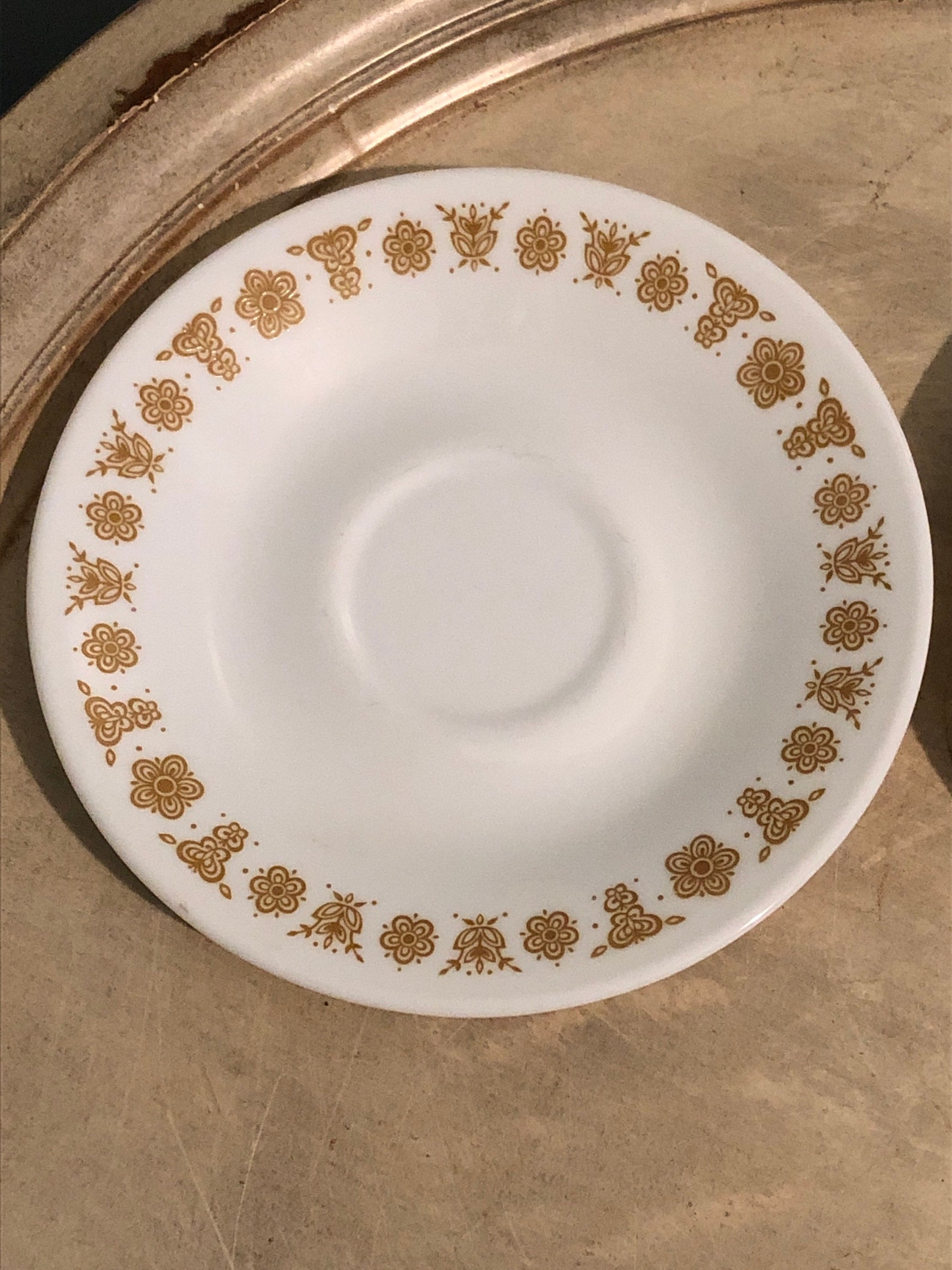 Vintage Corelle Tea Cup Saucer Plates Set of 2 - Etsy