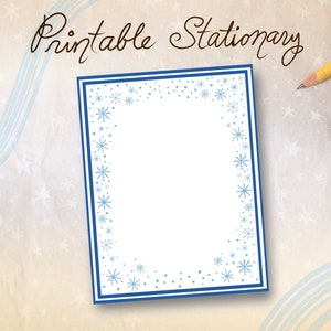 Printable December Calendar, Cute Snowman Stationary, Winter Bucket ...