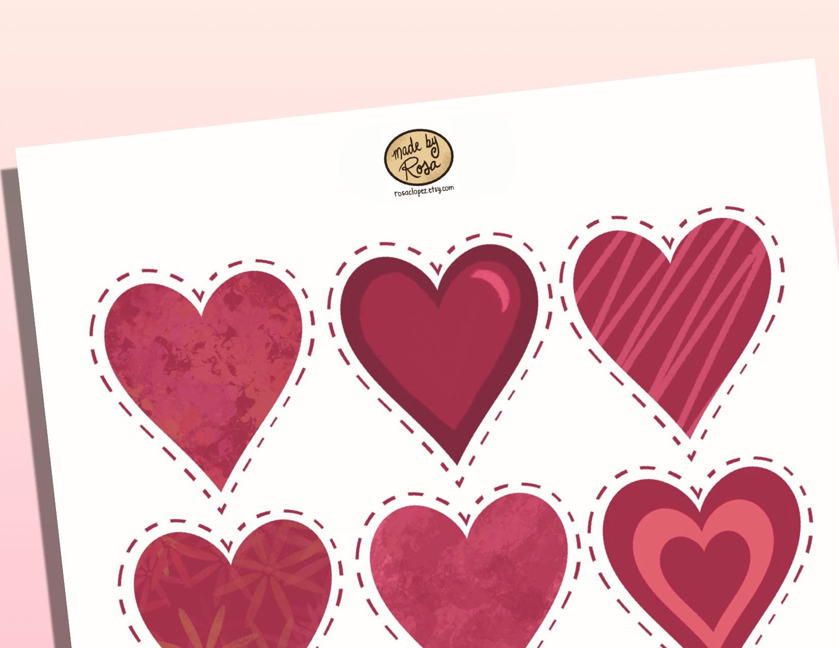 Valentines Day Heart Gift Tags, Printable Valentines Day to and From ...