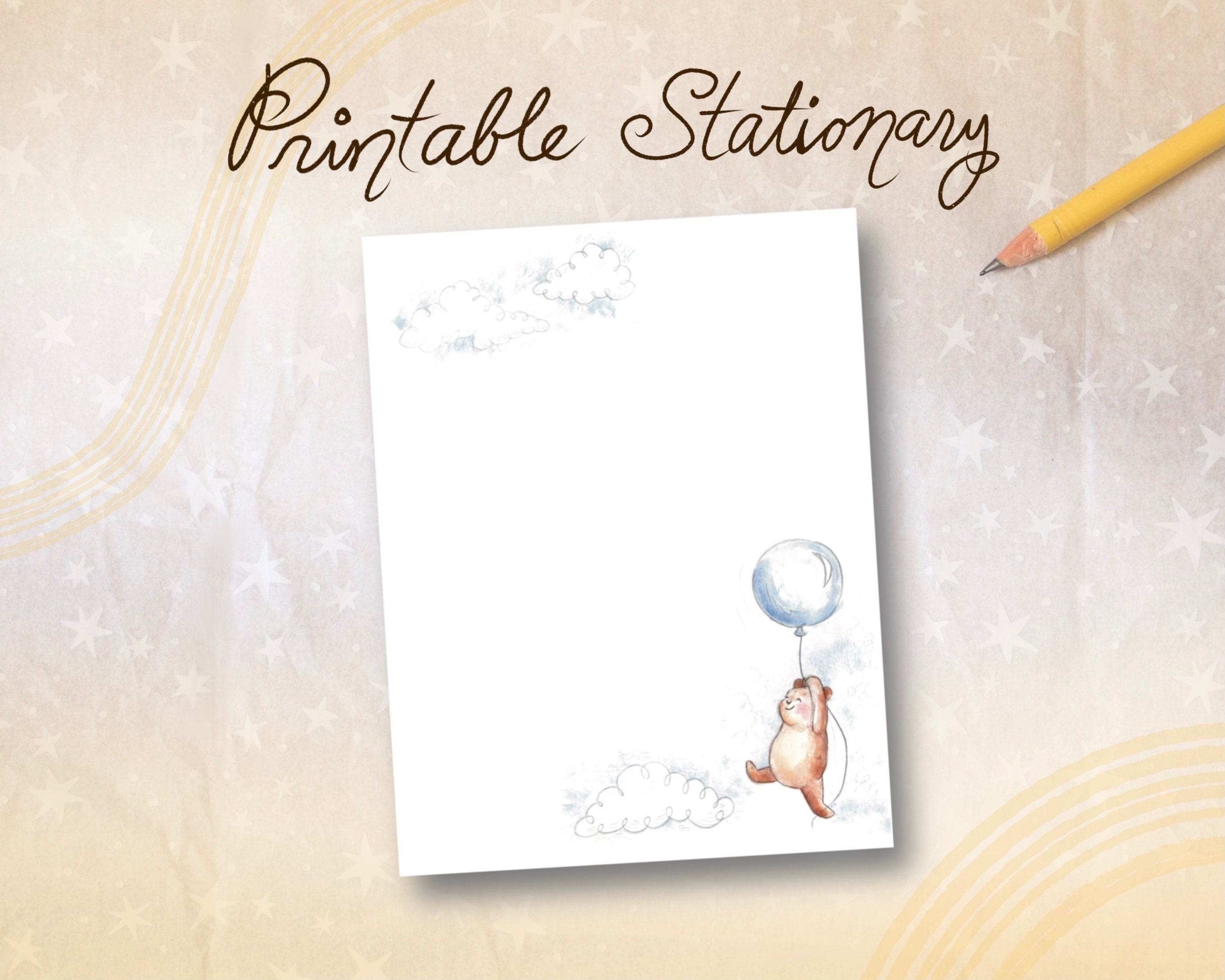 Cute Printable Stationary