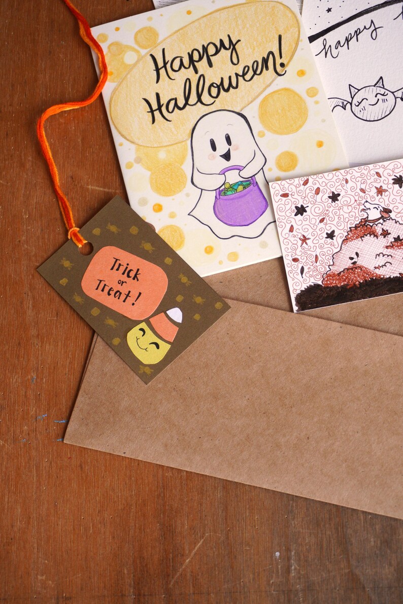 Halloween Happy Mail, Inktober Sketch Art, Halloween Art Mystery Packs ...