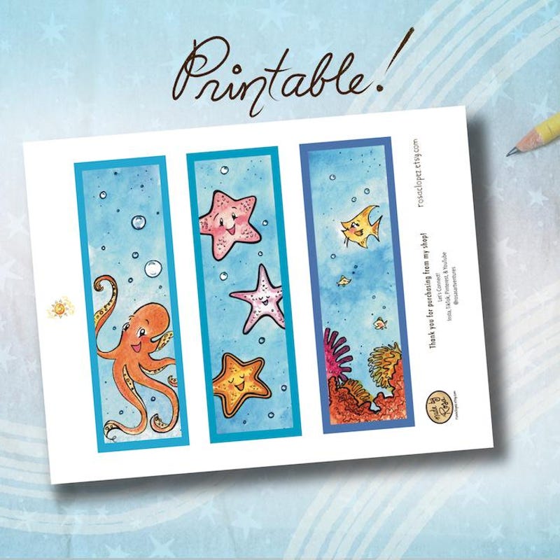 Starfish Bookmark - Etsy