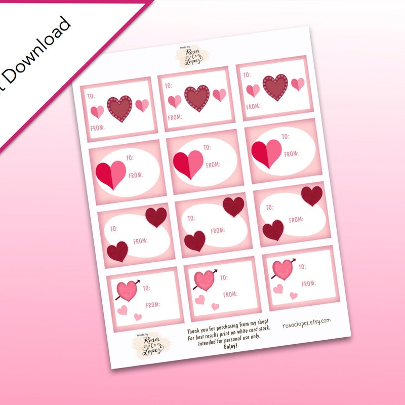 Heart Gift Tags - 60+ Gift Ideas for 2025