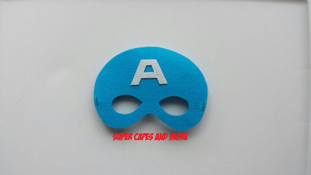 Light Blue Super A Felt Mask/ Superhero Felt Masks/ Superhero Costume ...