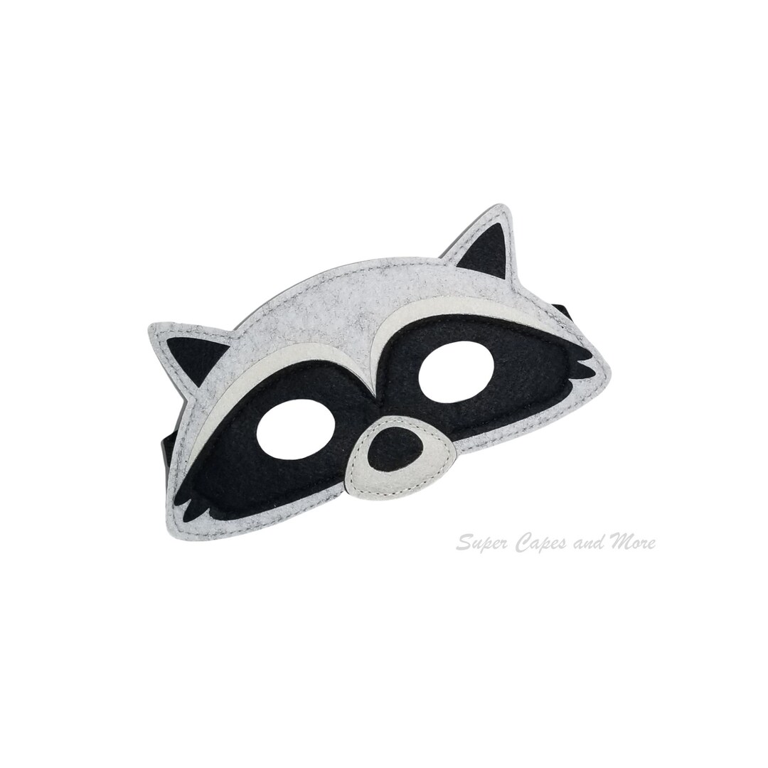 Raccoon Felt Mask/ Woodland Forest Animal Mask/ Forest Animal Birthday ...