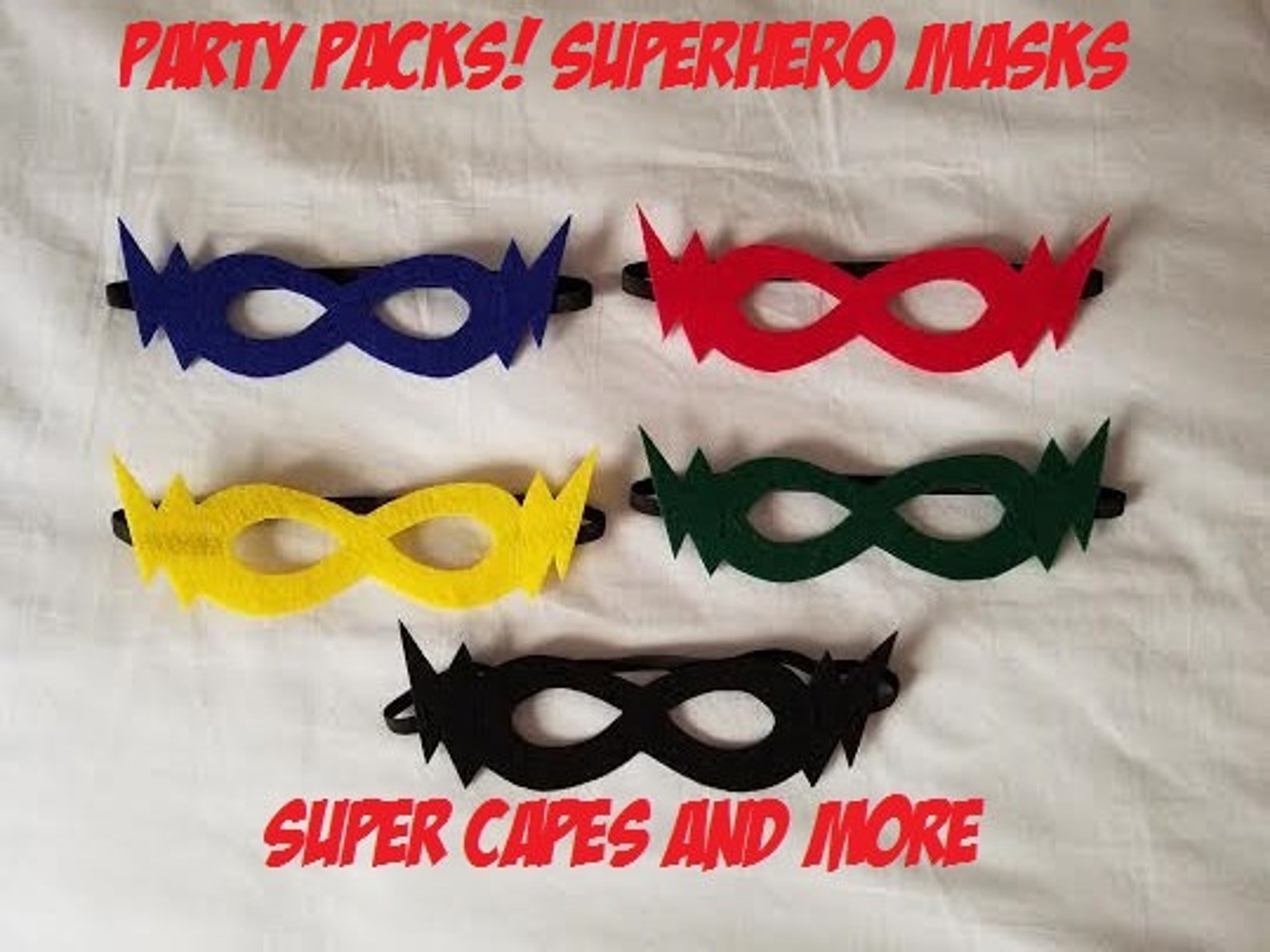 Party Packs!! Lightning Bolt Mask/party Favors/gifts/dress Up/costume ...