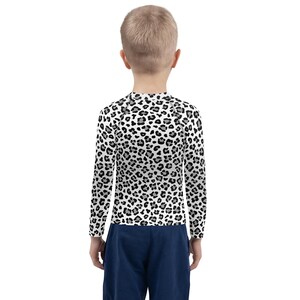 Snow Leopard Print Kids Costume, Snow Leopard Long Sleeve Shirt ...