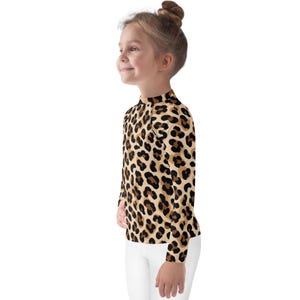 Leopard Print Kids Costume, Leopard Long Sleeve Shirt, Cheetah Athletic ...