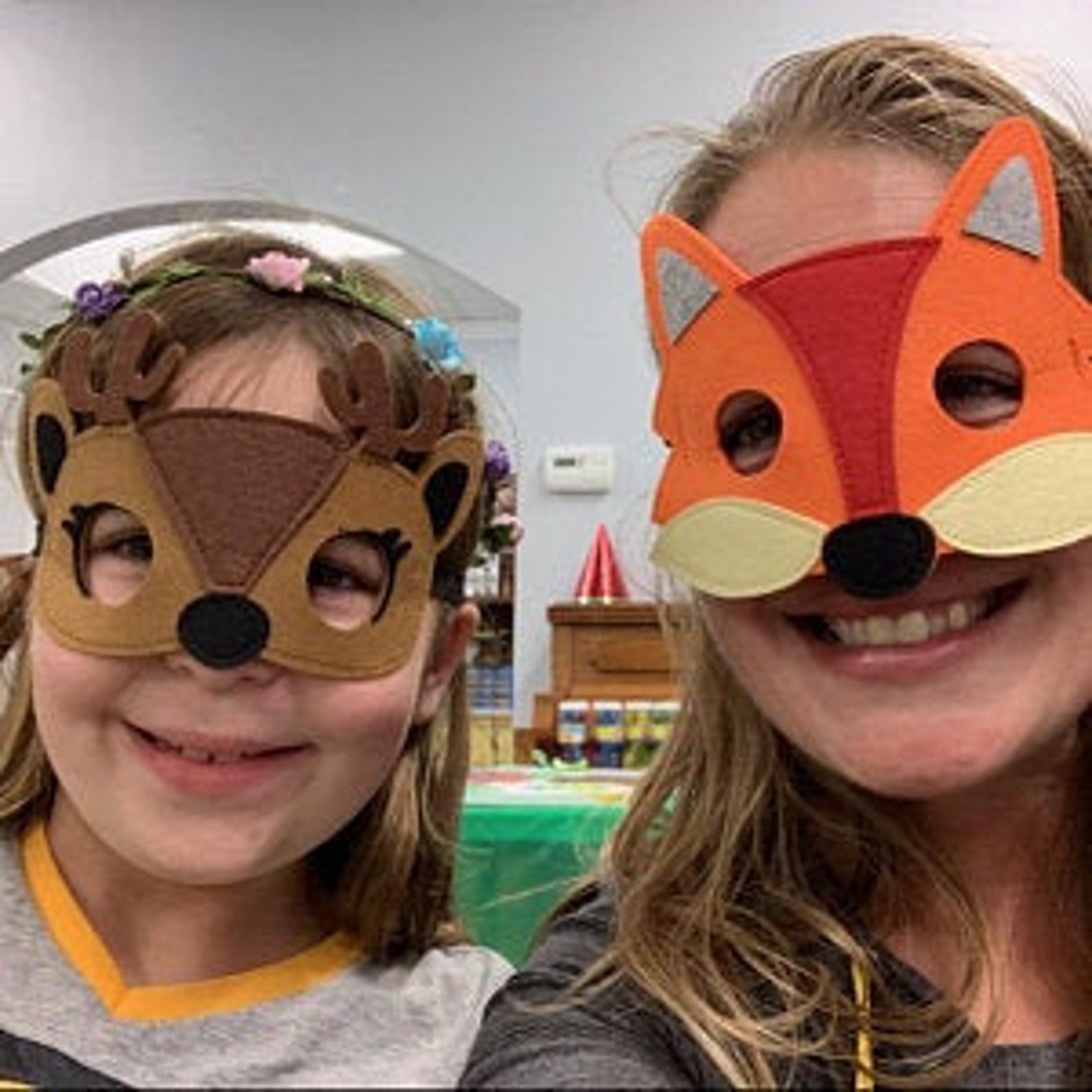 Ready to Ship Woodland Forest Animal Mask/ Birthday/ Party | Etsy