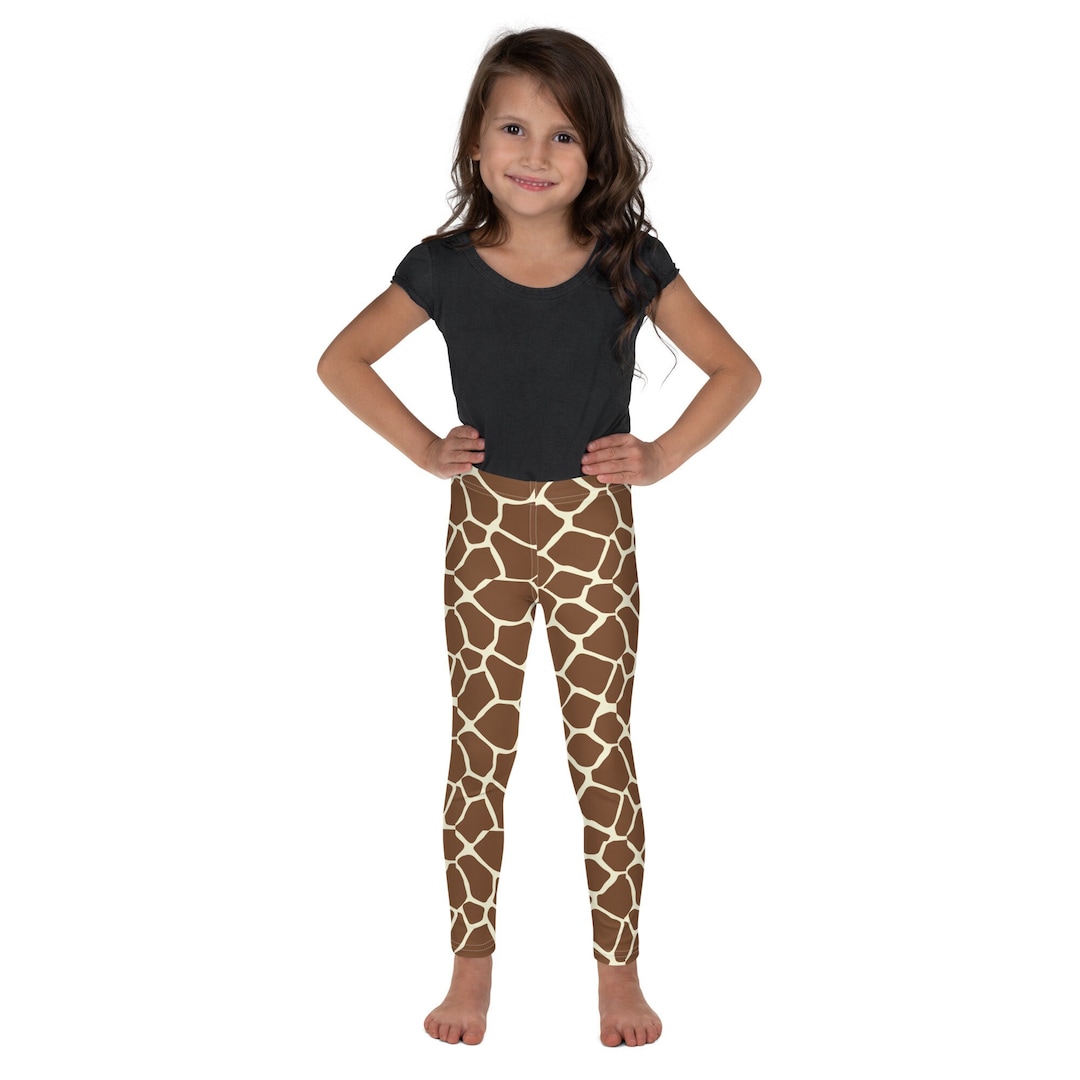 Giraffe Kid's Leggings/ Giraffe Print Leggings/giraffe Costume/ Giraffe ...