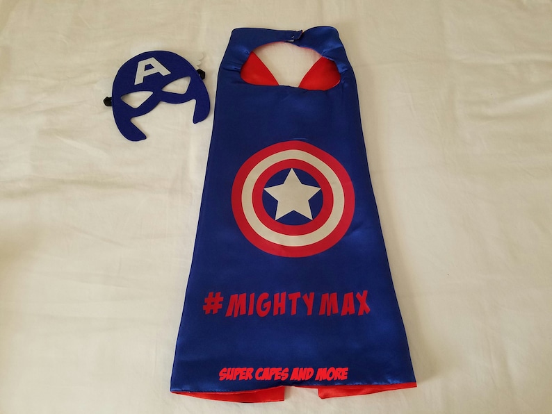 Personalized Super Shield Cape and Mask/ Superhero Cape and - Etsy