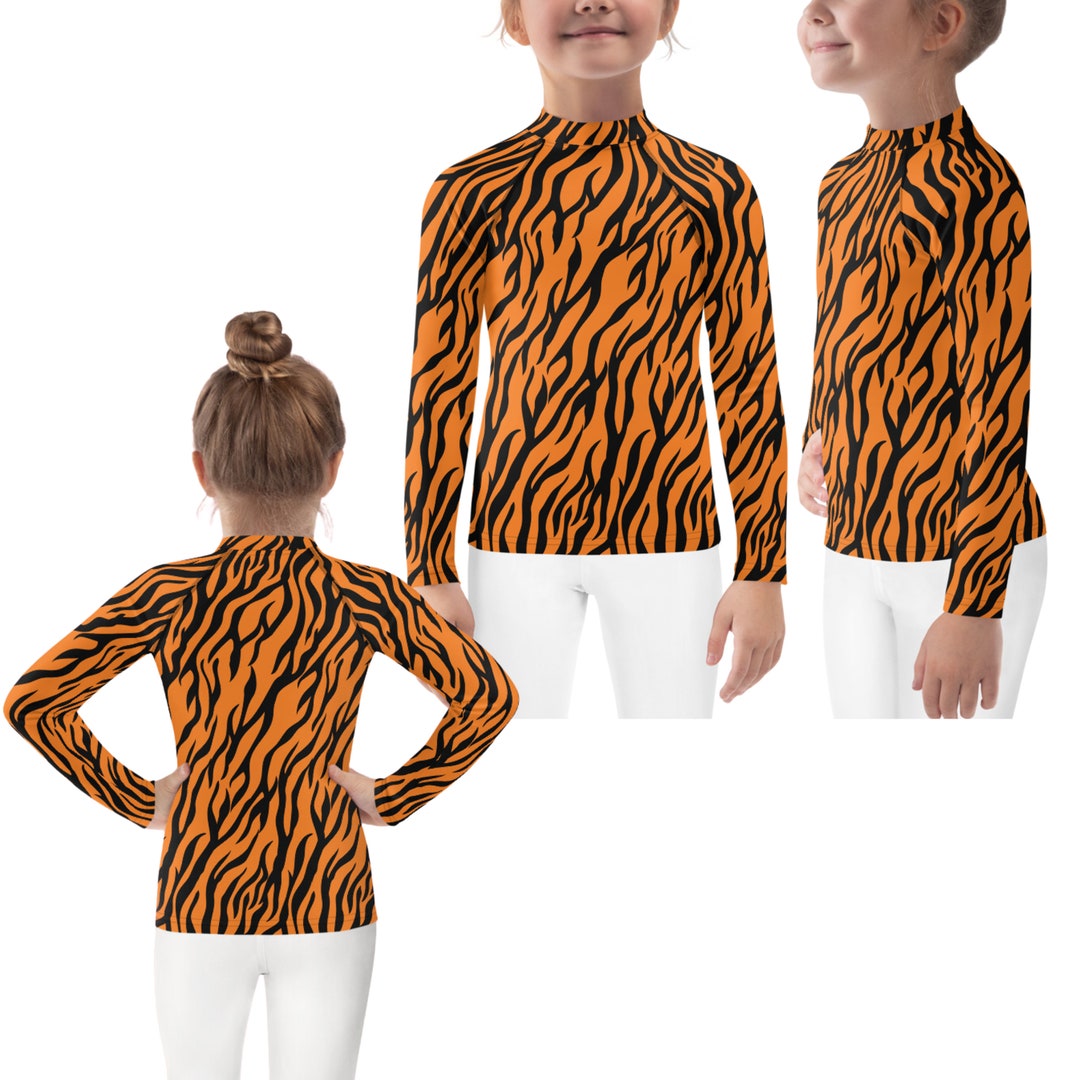 Tiger Rash Guard/ Tiger Costume/ Tiger Kids Rash Guard/ Tiger Giraffe ...