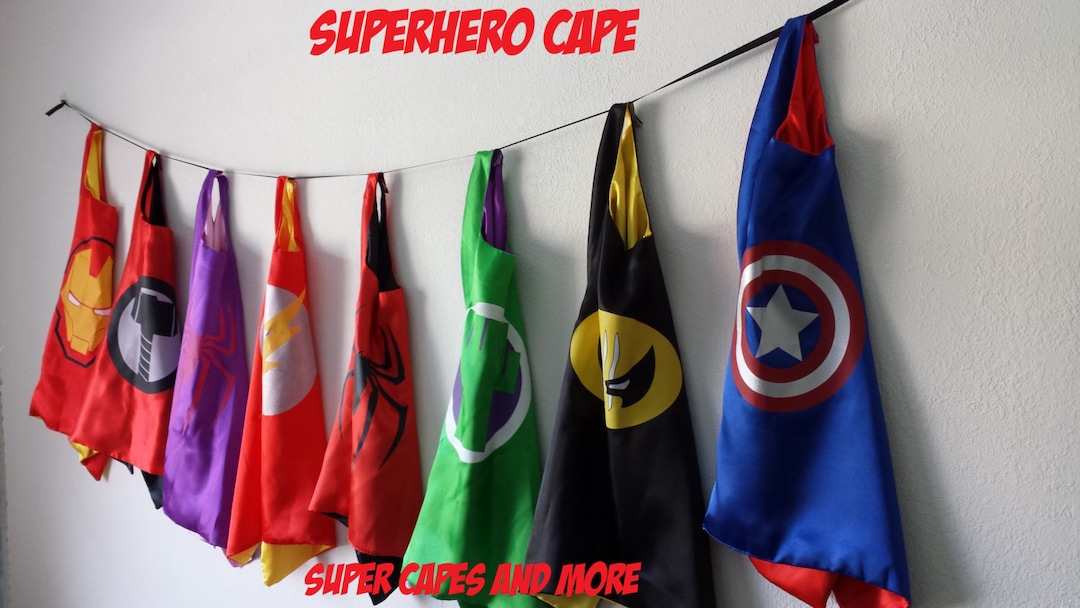 Superhero Cape/ Superhero Costume/ Superhero Birthday Party - Etsy