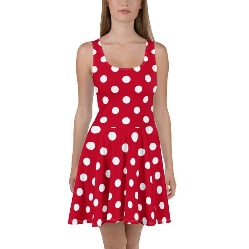 Red Polka Dot Dress - Etsy