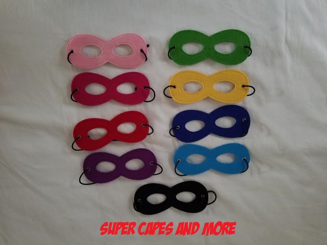 Plain Superhero Felt Mask/superhero Party Favors/gifts/superhero Dress ...