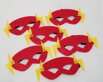 Superhero Lightning Bolt Felt Mask - Etsy