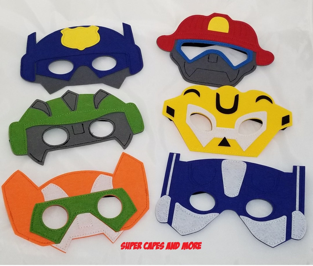 Party Packs! Robot Superhero Felt Masks/ Birthday Gifts/ Birthday Party ...