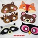 Woodland Forest Animals Printable Masks, Woodland Animal Mask, Bear ...