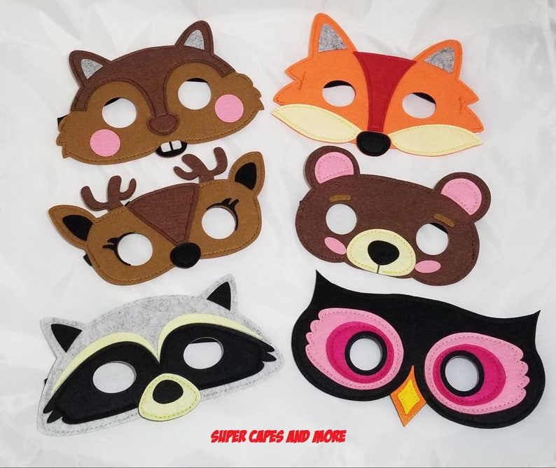 Party Pack of 20! Woodland Forest Animal Mask/ Birthday/ Party Favors ...