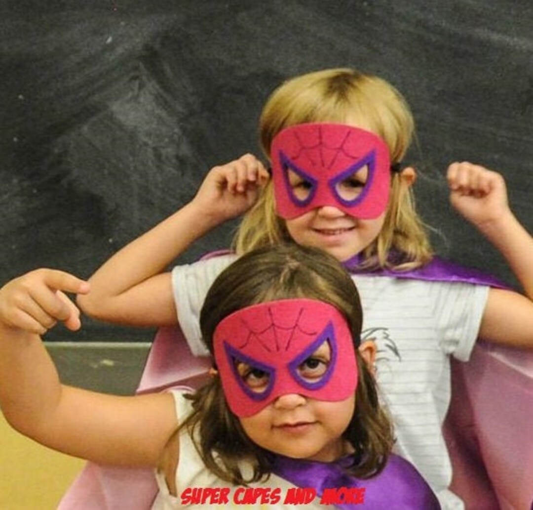 Super Pink Spider Cape and Mask/ Super Spider Pink Cape/ Super Spider ...