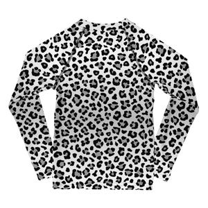 Snow Leopard Print Kids Costume, Snow Leopard Long Sleeve Shirt ...