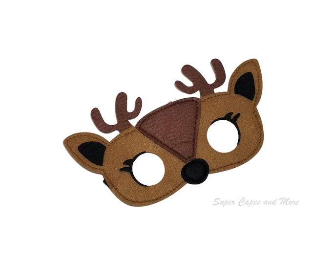 Deer Costume Printable Kids Deer Paper Mask Printable Diy Fawn Mask ...