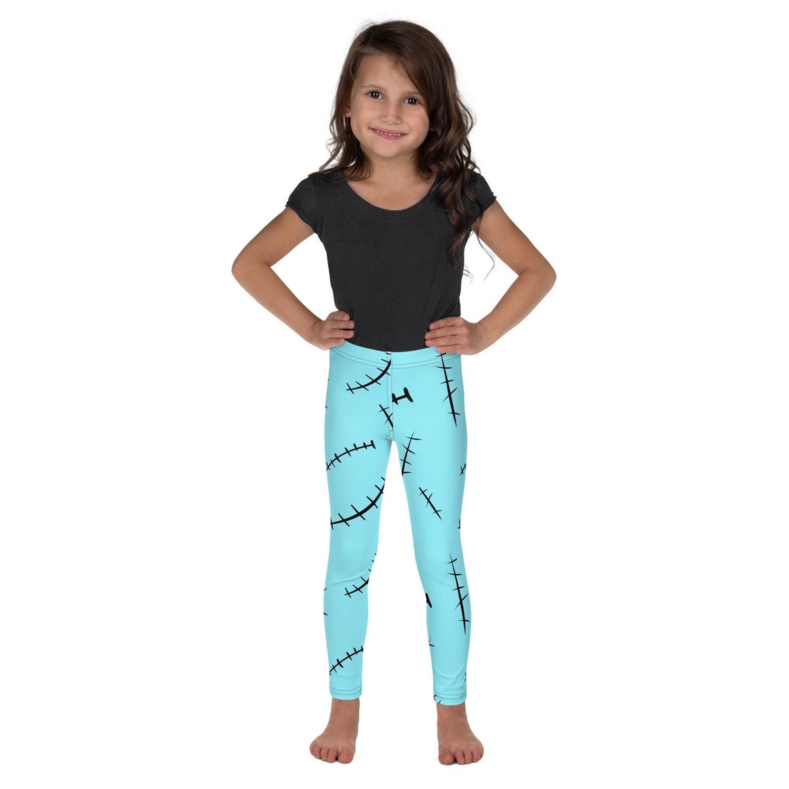 Blue Sally Rag Doll Kids Costume Pants Blue Rag Doll Print Pants ...