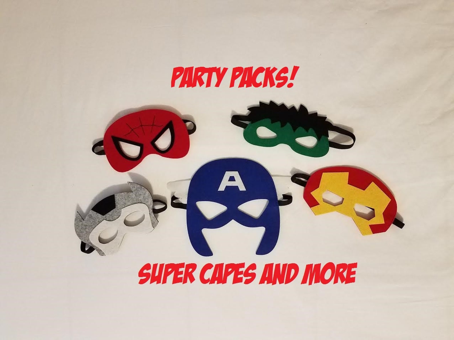 Ready to Ship Party Pack Superhero Masks - Etsy
