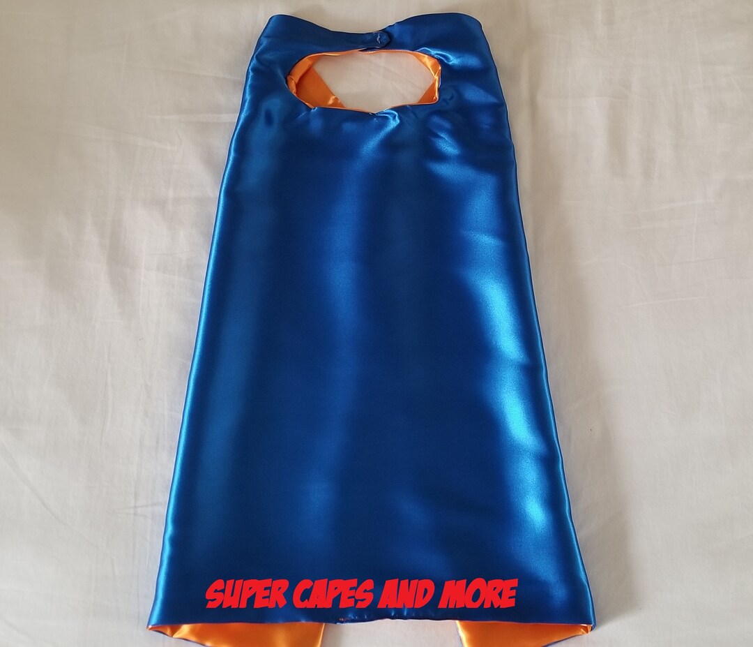 1 Plain Reversible Blue and Orange Superhero Cape/ Superhero Cape ...
