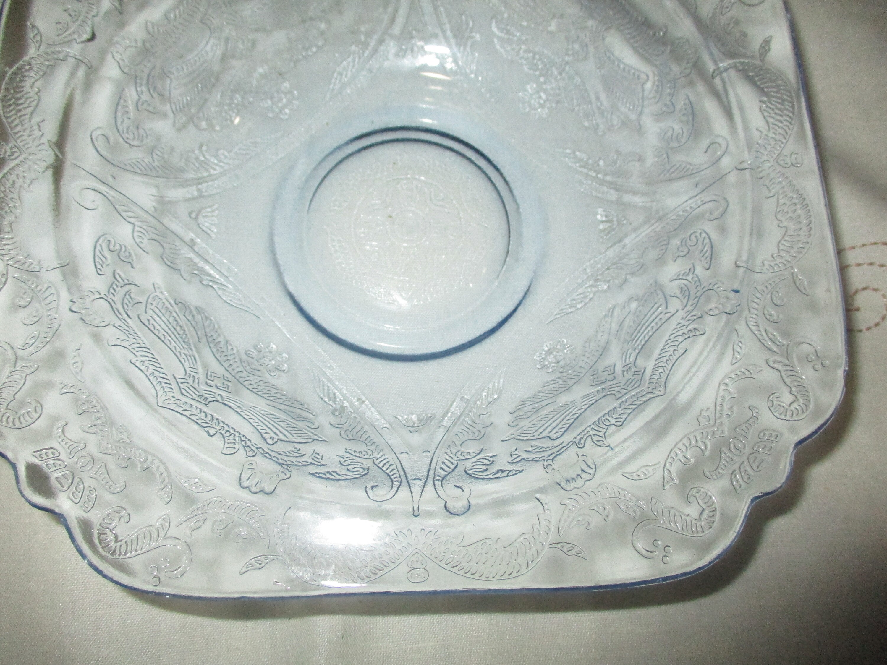 Vintage Imperial Glass Madrid Pattern Light Blue Soup Cereal - Etsy