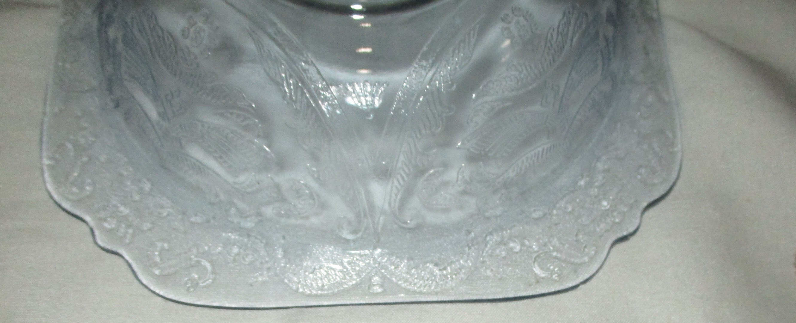 Vintage Imperial Glass Madrid Pattern Light Blue Soup Cereal - Etsy