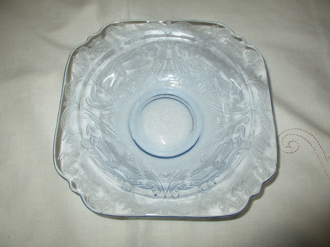 Vintage Imperial Glass Madrid Pattern Light Blue Soup Cereal Bowl - Etsy