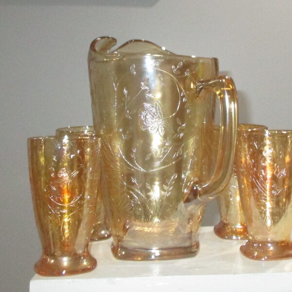 Lusterware Pitcher - Etsy