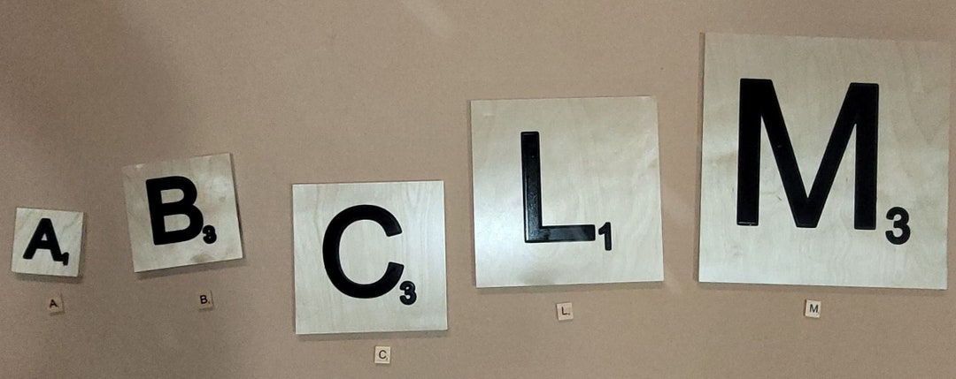 Custom Made - LARGE/OVERSIZED Scrabble Letters - Etsy