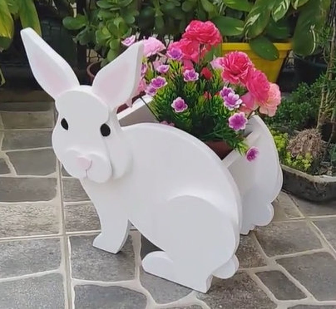 Easter Bunny Porch Planter Kit - Etsy