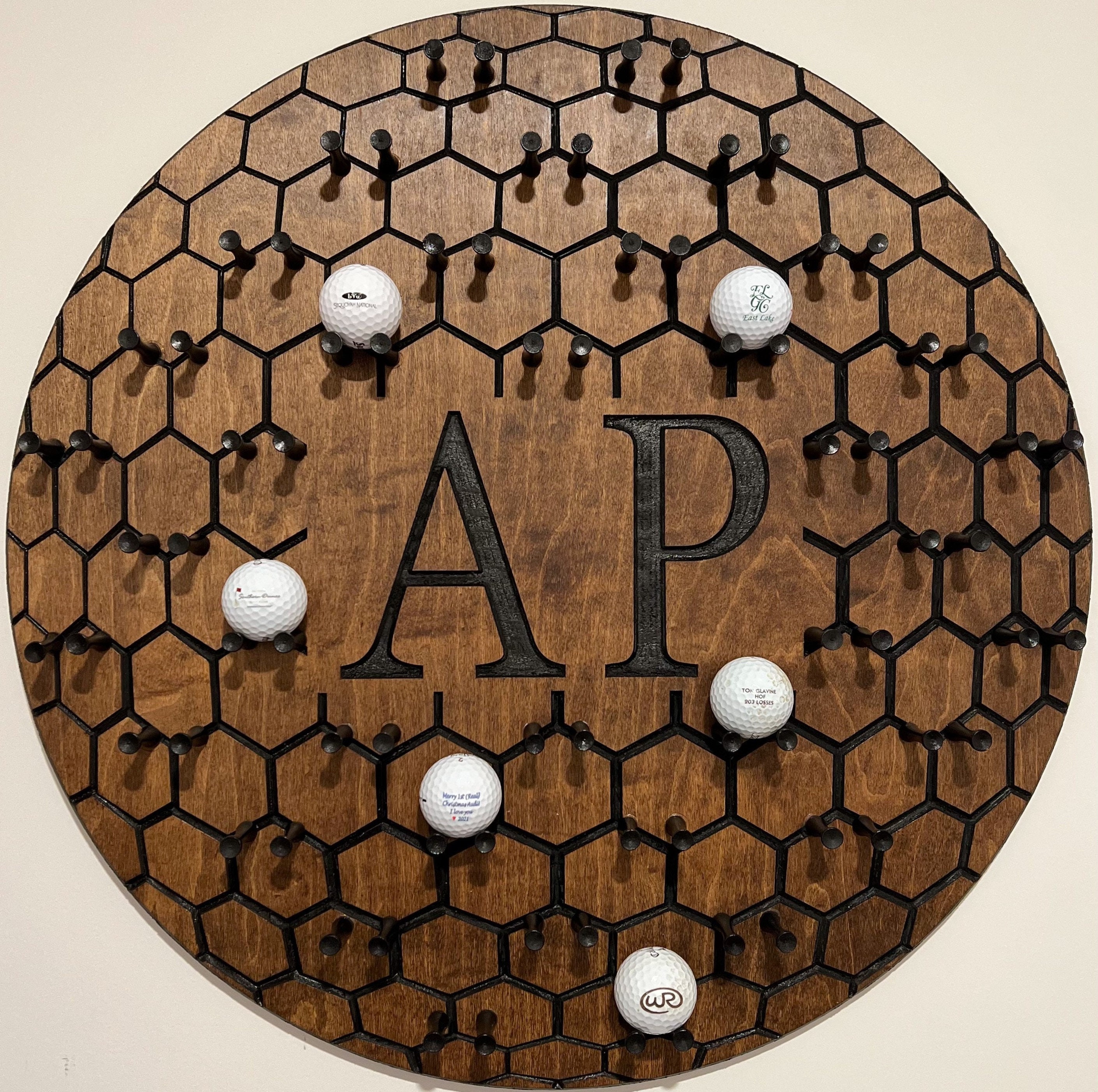 Hand Made Custom Golf Ball Display 25 61 Golf Balls now - Etsy UK