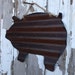 Corrugated Tin Pig / Rustic Pig Decor / Tin Farm Decor - Etsy
