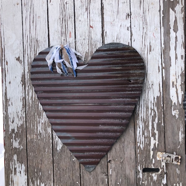 Tin Heart - Etsy