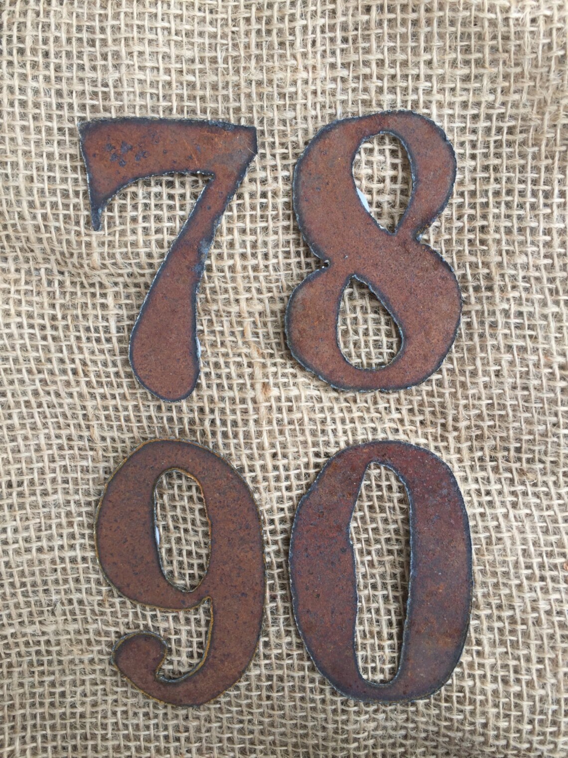 3 Tin Numbers / 3 Metal Numbers / Rusty Tin - Etsy Canada