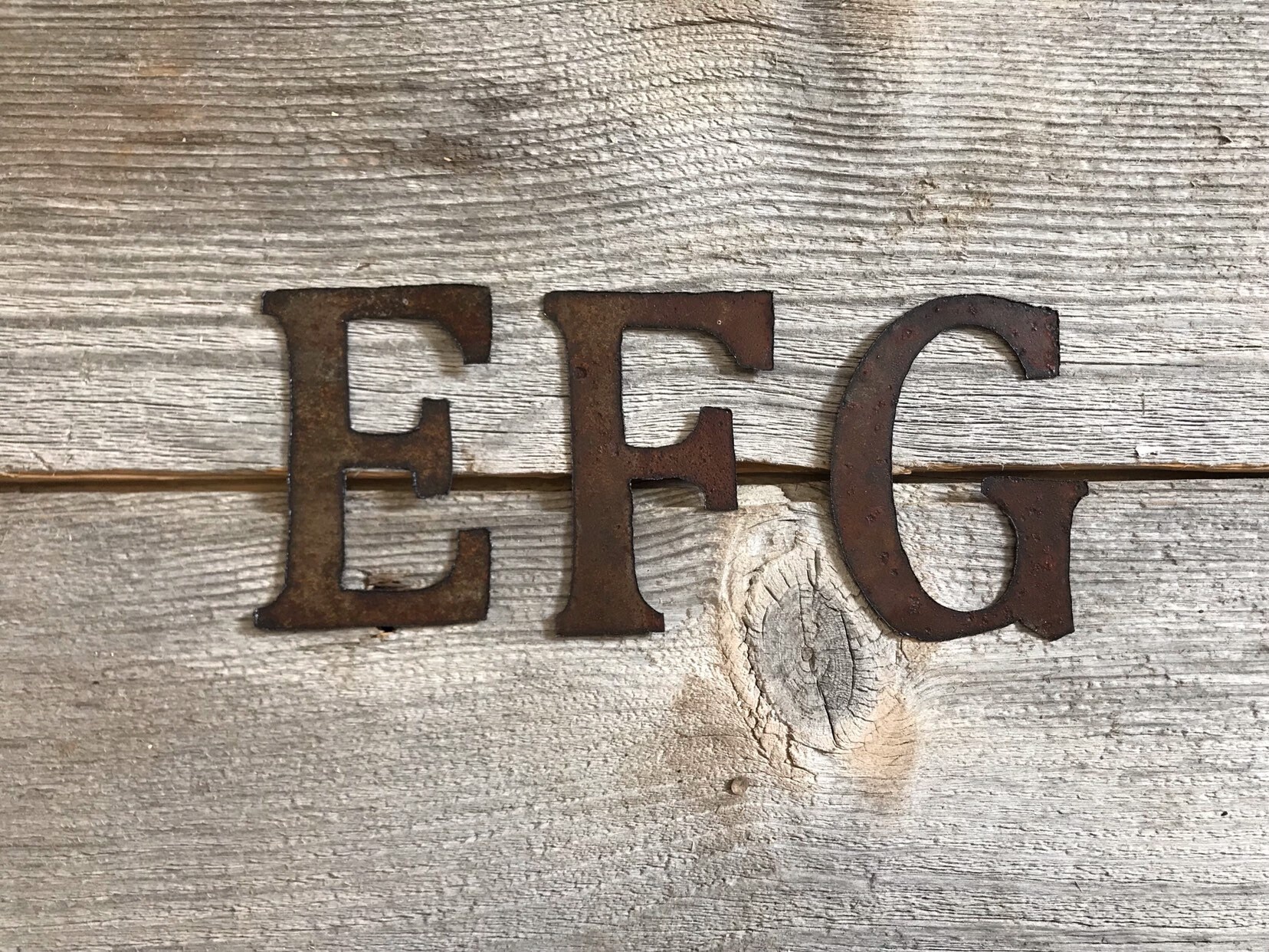 4 Cambria Tin Letters / Rusty Tin Letters / Tin Letters - Etsy