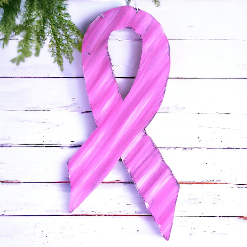 Cancer Ribbon Wreath - Etsy