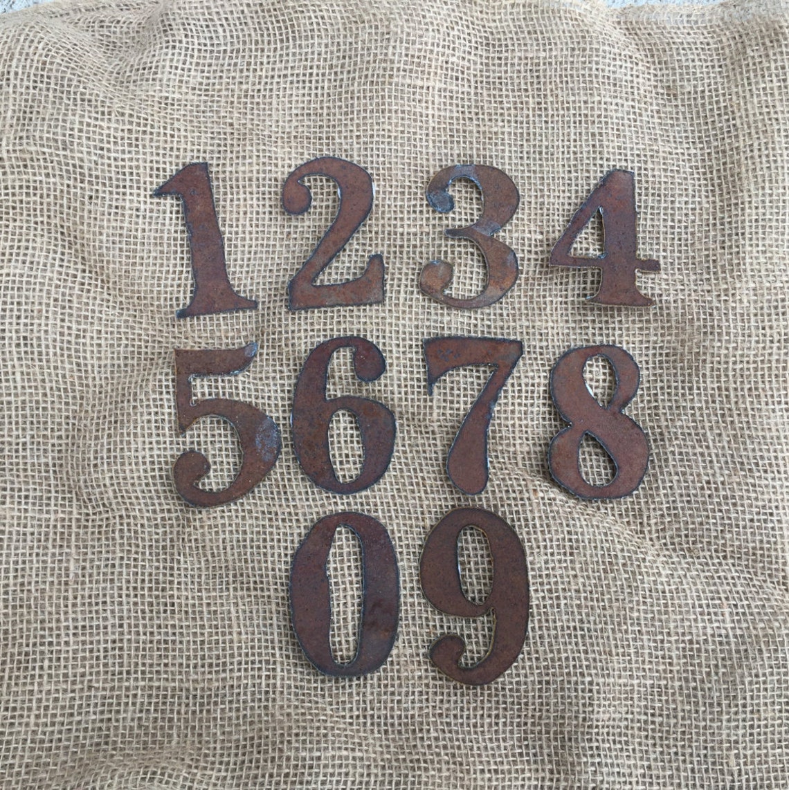 3 Tin Numbers / 3 Metal Numbers / Rusty Tin - Etsy Canada