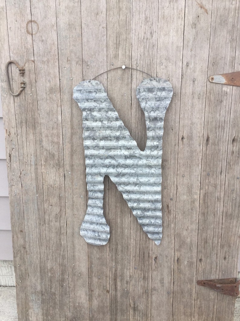 24 Inch Galvanized Tin Letters / 24" Tin Letters / Letters A-Z / Rusty ...