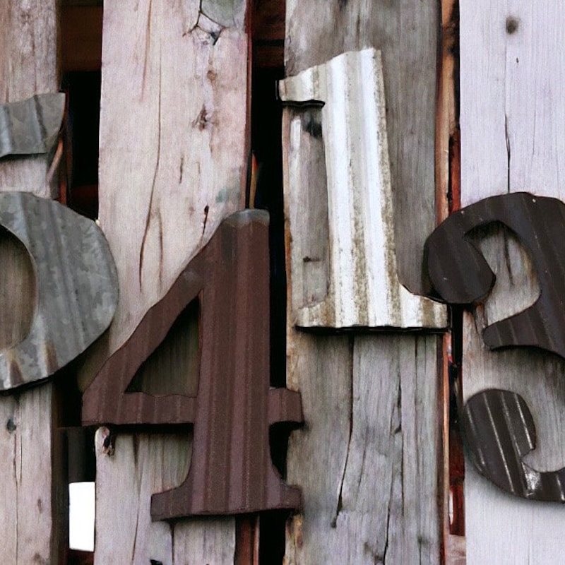 Metal Numbers - Etsy