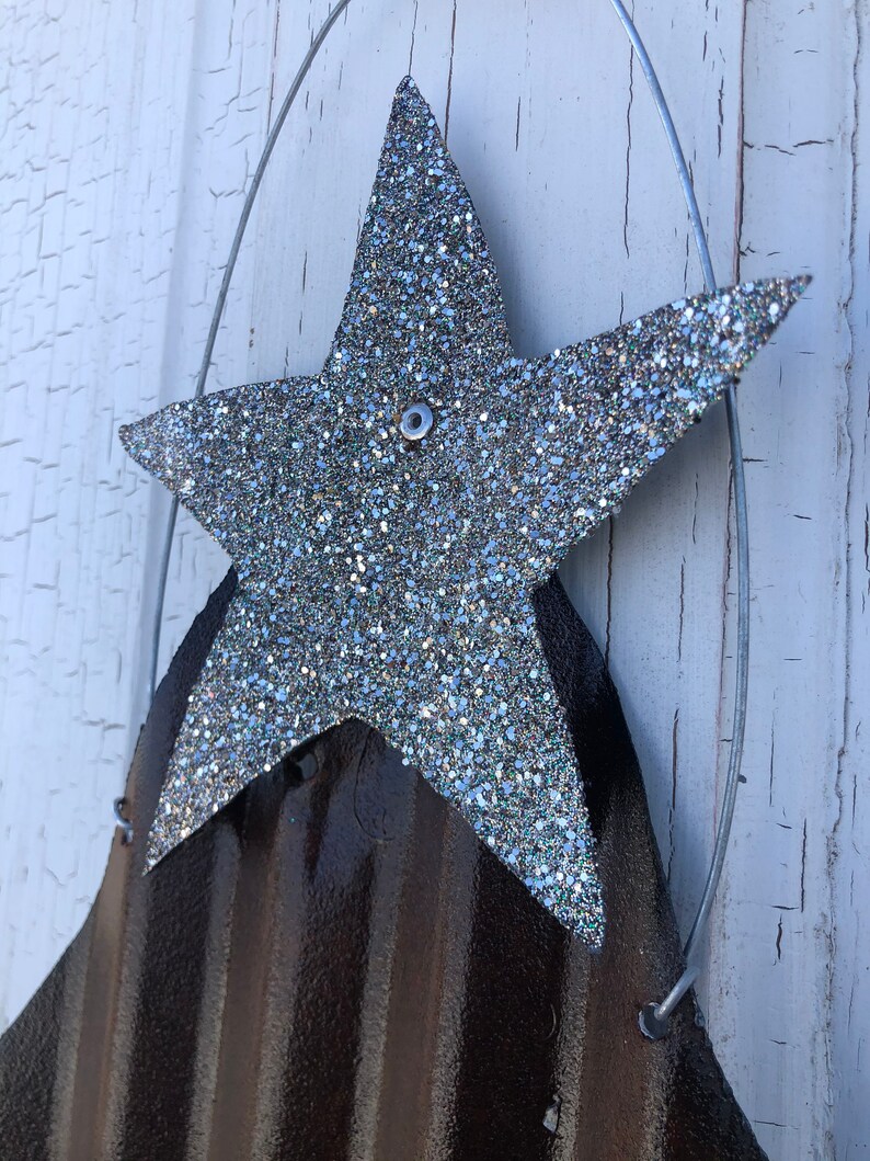 Large Rusty Corrugated Tin Christmas Tree / Rustic Tin | Etsy