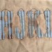 12 Inch Corrugated Tin Letters / Tin Letters A-Z / Rustic Tin Alphabet ...