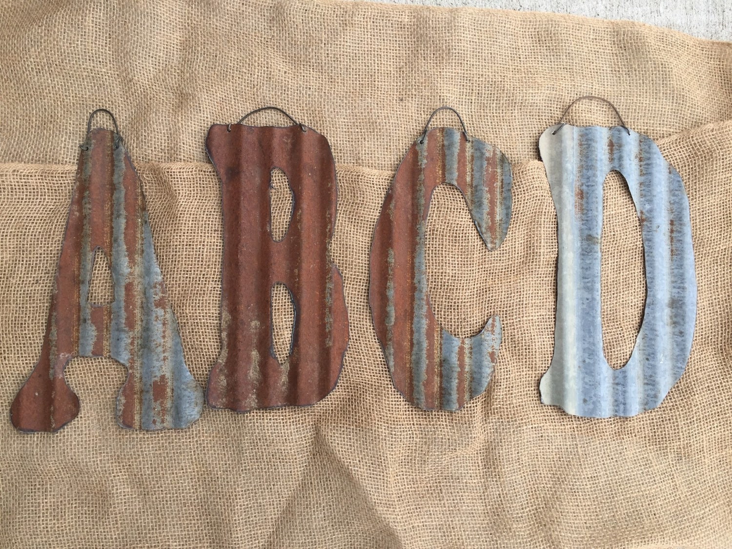 Diy Corrugated Tin Letters